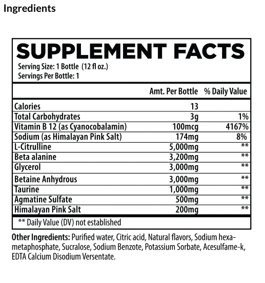 BUM ESSENTIAL PUMP NON-STIM PRE WORKOUT RTD – Team Flex